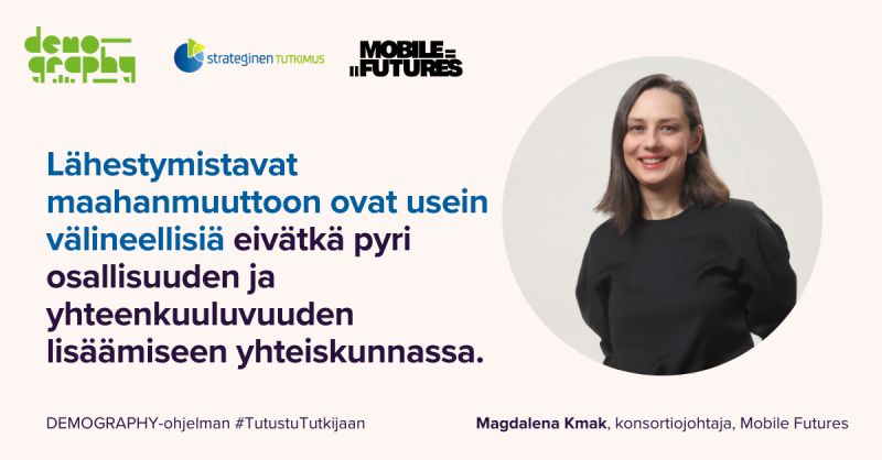 Tutustu tutkijaan: Magdalena Kmak - Demography